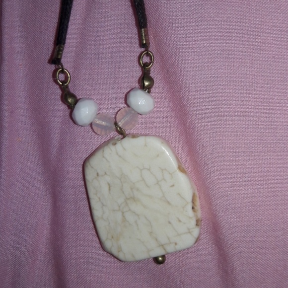 Jewelry | Nwotmarble Stone Graphite Necklace And Earring Set | Poshmark